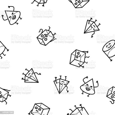 기하학적 모양 문자 벡터 원활한 패턴 각도에 대한 스톡 벡터 아트 및 기타 이미지 각도 교육 귀여운 Istock