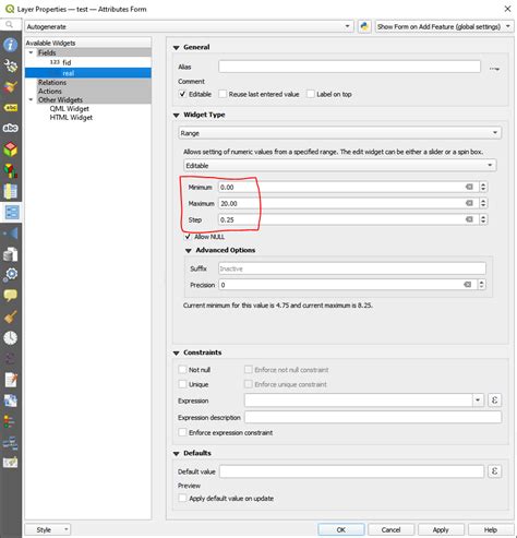 Attributes Form And Attribute Table Rounds Real Value To Integer If