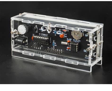 七彩数字时钟套件led数码管显示闹钟温度单片机diy电子制作散件 伍陆电子