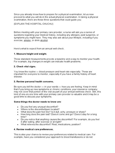 Script Pdf Physical Examination Screening Medicine