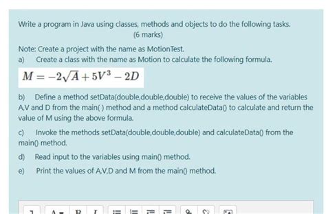 Solved Write A Program In Java Using Classes Methods And Chegg