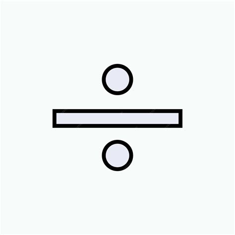Premium Vector Divide Icon Division Fraction Symbol