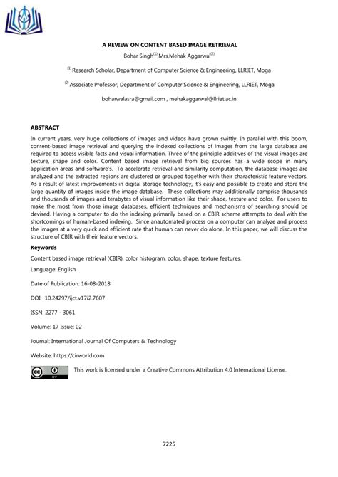 Pdf A Review On Content Based Image Retrieval