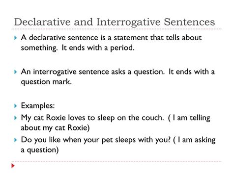 Ppt Declarative And Interrogative Sentences Powerpoint Presentation Free Download Id 2857574