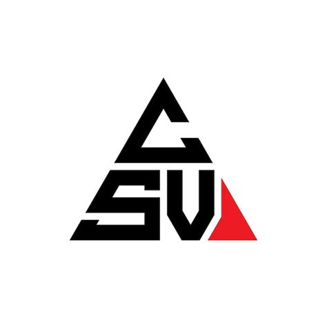 Premium Vector CSV Triangle Letter Logo Design With Triangle Shape