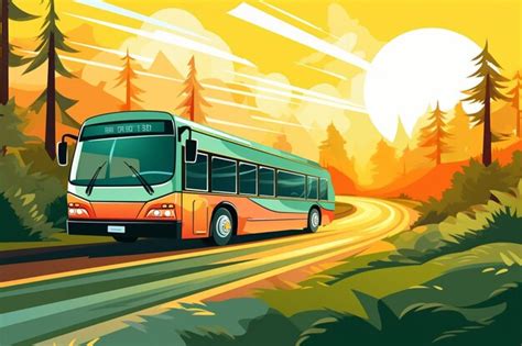Free Vector Bus Background Design Premium Ai Generated Image