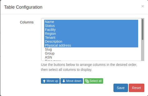 Convert Table Preferences Form To Use Two Selection Fields · Issue