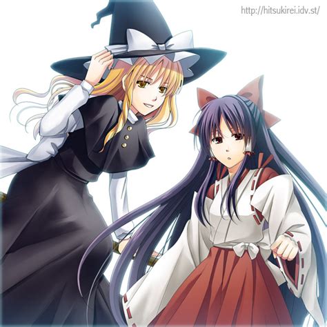 Hakurei Reimu Kirisame Marisa Hakurei Reimu And Kirisame Marisa