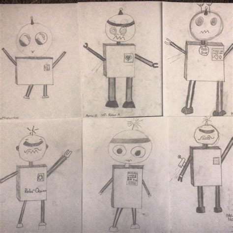Robots Lines And Shading Art Teacher In La