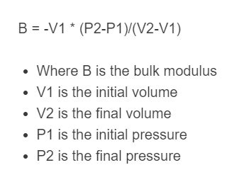 Bulk Modulus Calculator Calculator Academy