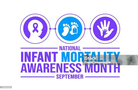 9월은 전국 유아 사망률 인식의 달 배경 템플릿 배너 플래카드 카드 및 포스터 디자인 템플릿에 사용됩니다 9월에 대한 스톡 벡터 아트 및 기타 이미지 Istock