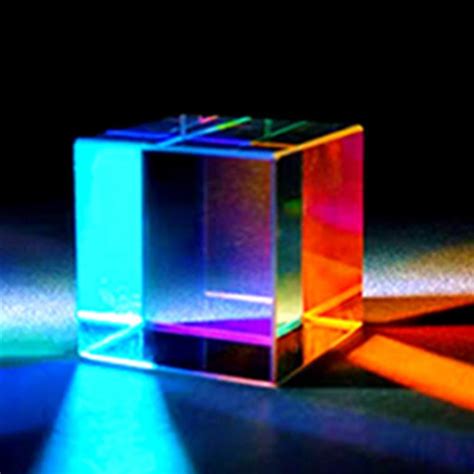 Optical Glass Rgb Dispersion Prism Cube For Physic Vicedeal