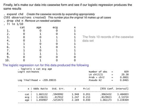 Ppt Logistic Regression Using Stata Powerpoint Presentation Free