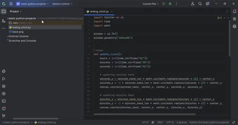 Basic Python Project Analog Clock Shahista Sheikh