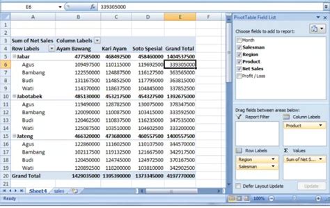Pivot Table Pada Excel Adalah Elcho Table