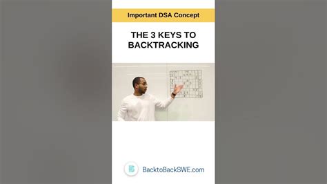 Important Coding Interview Concept 3 Keys To Backtracking Shorts Datastructures Youtube