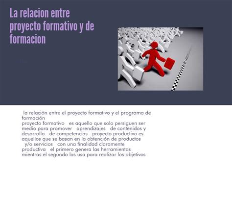 Unidad 4 La relación entre el proyecto formativo y el programa de