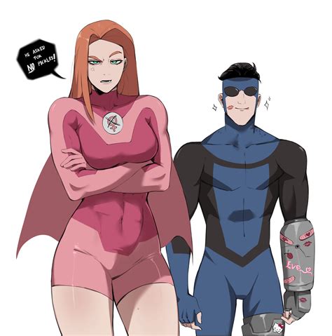 Mark Grayson Invincible And Atom Eve Invincible Drawn By Masoq Danbooru