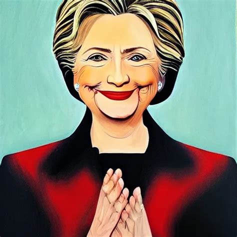 Beautiful Portrait Of First Lady Hillary Clinton Stable Diffusion