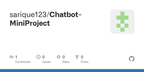 Github Sarique123chatbot Miniproject