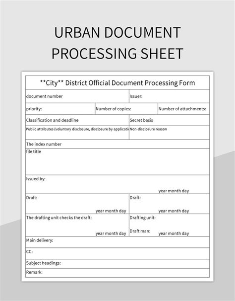 Free Process Sheet Templates For Google Sheets And Microsoft Excel Slidesdocs