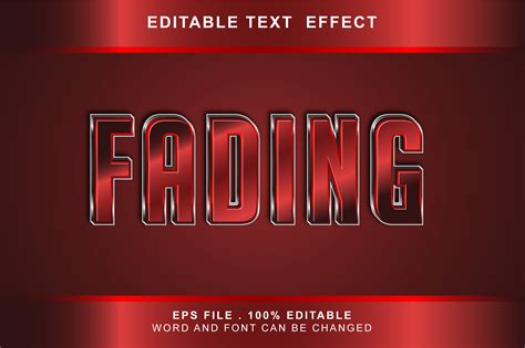 Fading Text Effect Editable Graphic By Riotama85 · Creative Fabrica