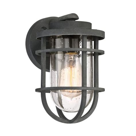 Quoizel Brd8406mb Mottled Black Boardwalk Single Light 10 Tall Outdoor