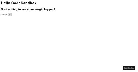 Example Codesandbox Example Codesandbox