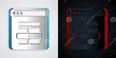Paper Cut Mysql Code Icon Isolated On Grey And Black Background Html