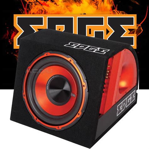 Edge Edb12a 12 Active Subwoofer Bass Box And Wiring Kit