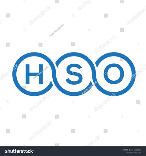 Hso Letter Logo Design On White Stock Vector Royalty Free 2142016009 Shutterstock