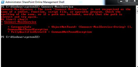 Powershell Sharepoint Online Power Shell Commands Are Not Working