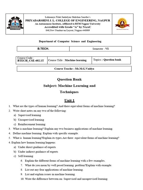 mlt question bank new pdf statistical classification machine learning