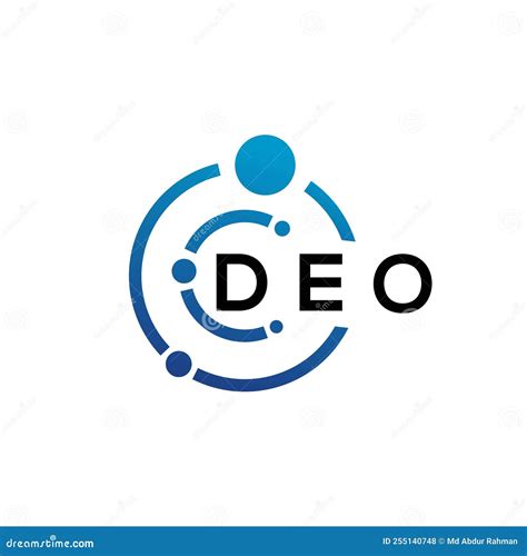 Deo Letter Logo Design On White Background Deo Creative Initials