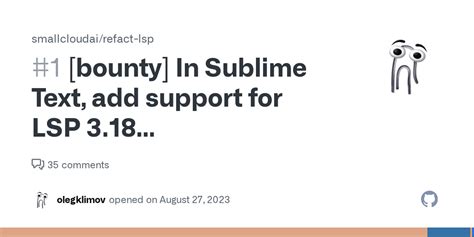 Bounty In Sublime Text Add Support For Lsp 318 Inlinecompletion