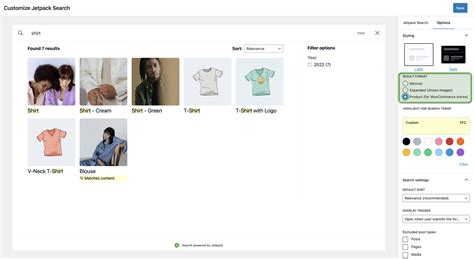 Customize Jetpack Instant Search