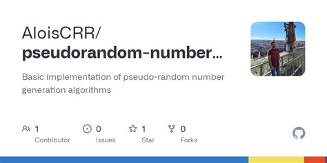Github Aloiscrrpseudorandom Number Generator Basic Implementation Of Pseudo Random Number
