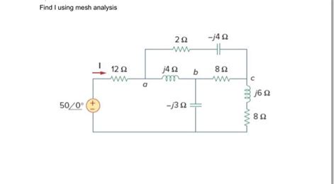 Solved Find I Using Mesh Analysis Chegg Com