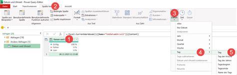 power query datumsfunktionen tag excelhero