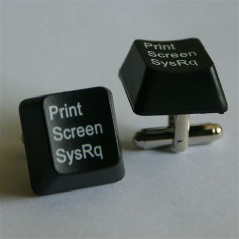 Print Screen Sysrq Black Computer Keyboard Key Cufflinks Free