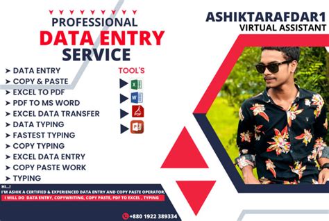 Be Your Perfect Data Entry Expert And Virtual Assistance By Ashiktarafdar1 Fiverr