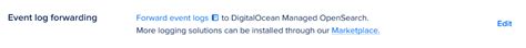 How To Forward Logs To Managed Opensearch Database Digitalocean Documentation