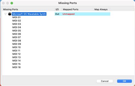 Missing Ports Microsoft GS Wavetable Synth On Mac Cubase Steinberg Forums