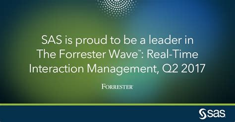 Sas On Linkedin Sas Ranked A Leader In Real Time Interaction