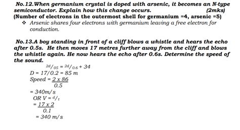 KCSE Physics Paper Past Paper Free KCSE Past Papers With Answers