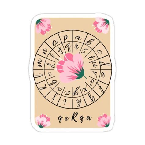 Cipher Wheel Sticker By Laurasticks Print Stickers Enola Holmes Cipher Wheel Sticker By Laurasticks Print Stickers Enola Holmes