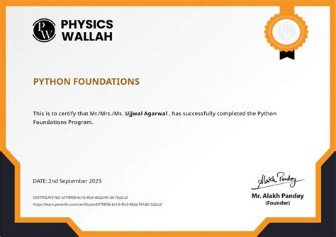 Ujjwal Agarwal On Linkedin Here I Shared My Python Foundation Certificate