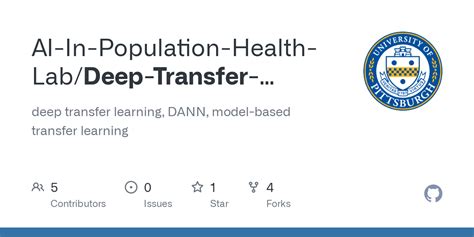Github Ai In Population Health Labdeep Transfer Learning Package