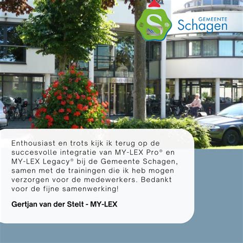 Implementatietraject Gemeente Schagen MY LEX