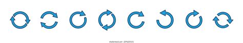 Refresh Icon Set Reload Icon Vector Stock Vector Royalty Free Shutterstock